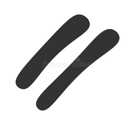 Hand Drawn Shape Flat Icon Simple Geometric Lines Stock Vector