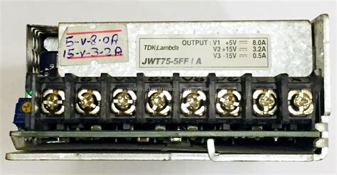 TDK LAMBDA JWT75 5FF A 5V 8 0A 15V 3 2A 15V 0 5A Triple Output AC To DC Switching Power Supply