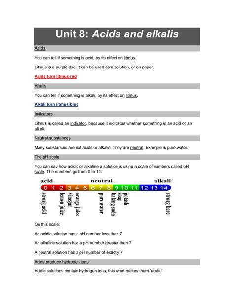 Chemistry Revision Notes Igcse Pdf Chemistry Science