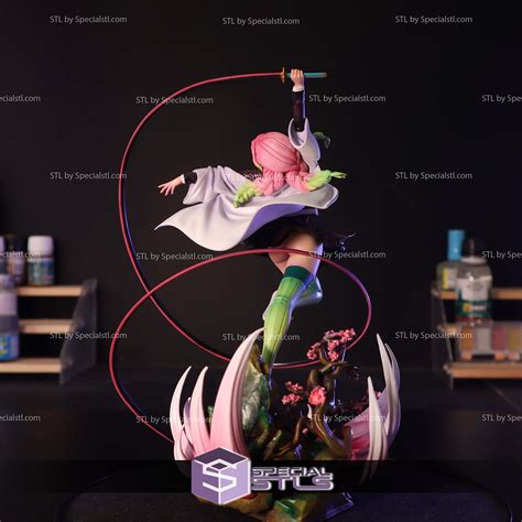 Mitsuri Kanroji In Action Digital Sculpture Specialstl
