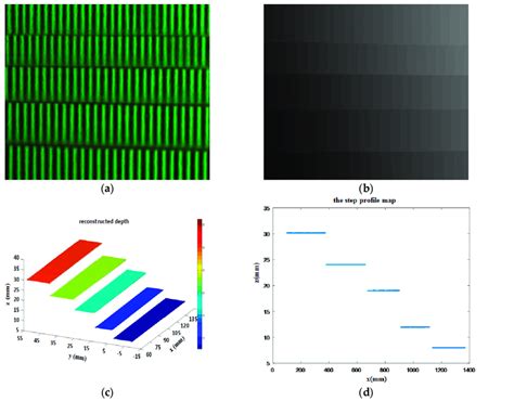 Measurements On The Artificial Specular Step A One Captured Fringe