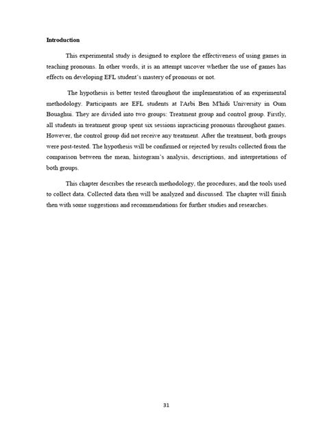 Sample Of Experiment Research Design Pdf Experiment Methodology