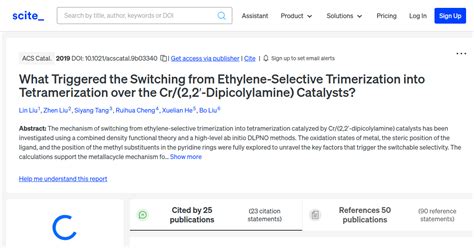 What Triggered The Switching From Ethylene Selective Trimerization Into Tetramerization Over The