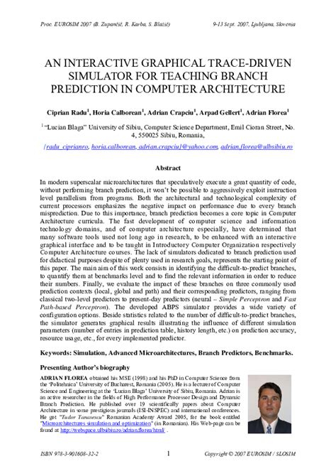 pdf an interactive graphical trace driven simulator for teaching