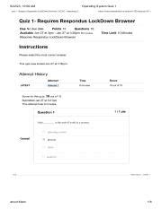 Test Your Knowledge With An Operating System Quiz Take The Course Hero