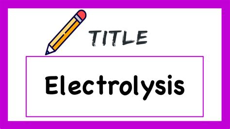 Igcse Gcse Electrolysis Products Notes Chemistry Teaching Resources