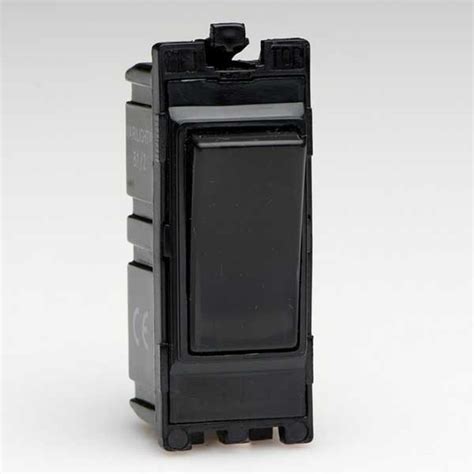 Varilight PowerGrid Black 20A 2 Way Switch Module UKES