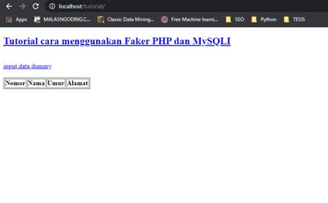 Cara Menggunakan Faker Pada Php Dan Mysqli Malas Ngoding