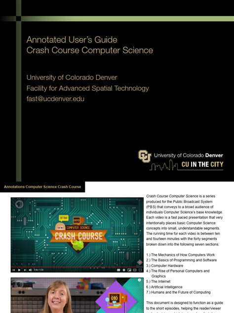 Computer Science Crash Course Annotations 28september2020 Final Pdf Computer Data Storage