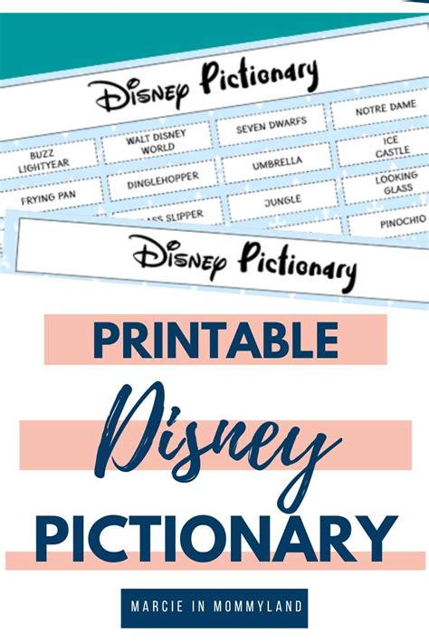 Free Printable Disney Pictionary Game For Game Night Artofit