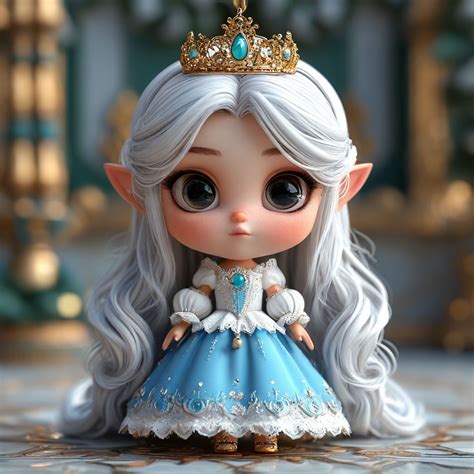 «Красивая девушка с длинными белыми … — картинка создана в Шедевруме