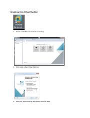 Creating A New Virtual Machine Lab Docx Creating A New Virtual Machine Double Click