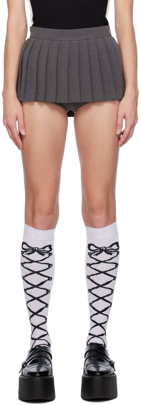 Pushbutton Ssense Exclusive Gray Skort Pushbutton