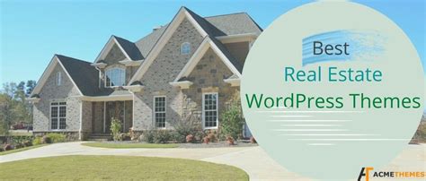 Best Real Estate Wordpress Themes Acme Themes Blog