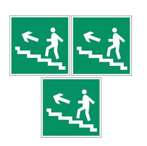 Предупреждающие знаки Е 16 Направление к эвакуационному выходу по