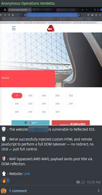 Alleged Reflected Cross Site Scripting Xss Vulnerability Discovered On Mbc Website