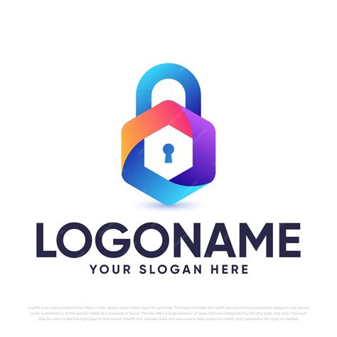 Premium Vector Creative Abstract Lock Logo Design