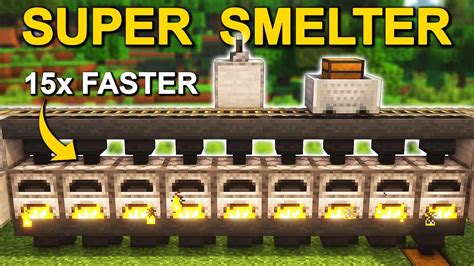 The Best Super Smelter In Minecraft 1 21