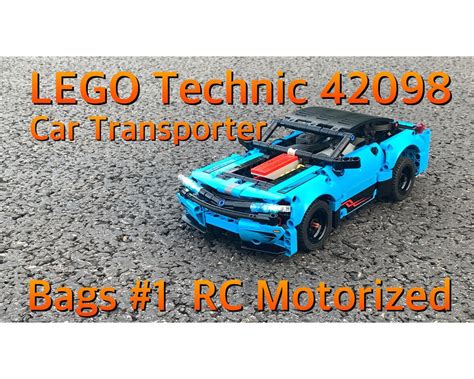 Lego Moc Lego Technic 42098 Car Transporter Bags 1 Blue Car Rc Motorized By Bricktree