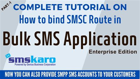 How To Bind Smpp Route In Bulk Sms Application Part 1 Youtube