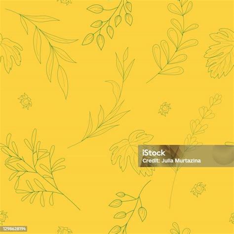 식물 패턴 단풍 라인 아트 드로잉 인쇄 커버 벽지 자연 벽 예술을위한 식물 예술 디자인 벡터 그림입니다 0명에 대한 스톡 벡터 아트 및 기타 이미지 Istock