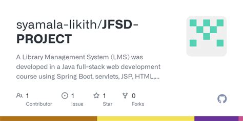 Github Syamala Likithjfsd Project A Library Management System Lms