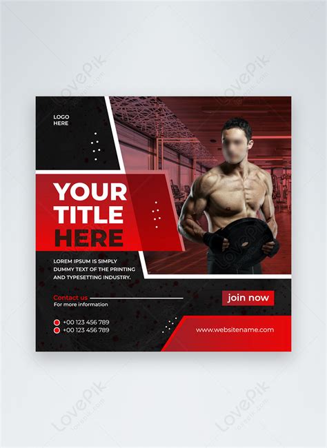피트니스 체육관 소셜 미디어 게시물 이미지 사진 450109193 무료 다운로드