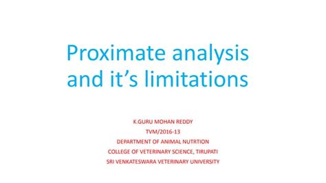 Proximate Analysis Pptx