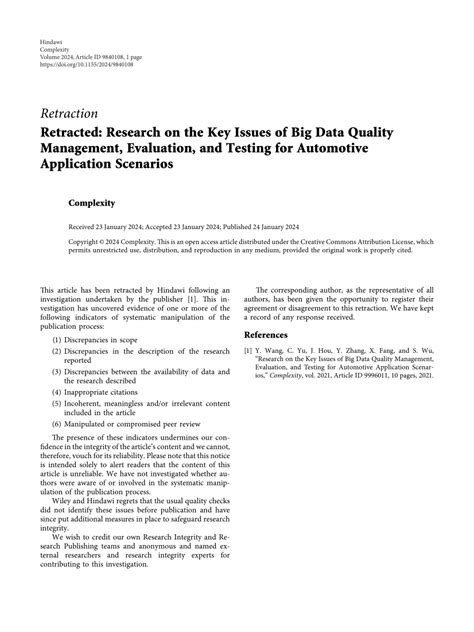 Pdf Retracted Research On The Key Issues Of Big Data Quality