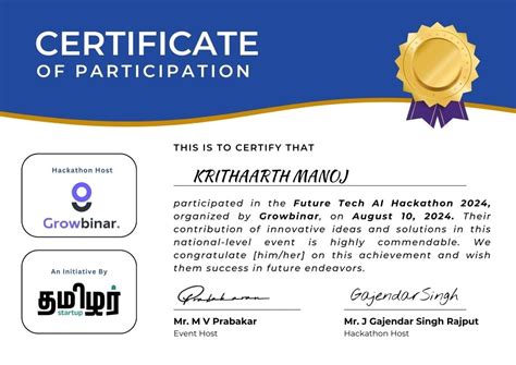 Krithaarth Manoj On Linkedin Ai Hackathon Innovation Technology