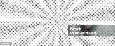 태양 광선 하프톤 배경입니다 흰색과 회색 방사형 추상 만화 패턴 벡터 폭발 추상 선 배경 검은색에 대한 스톡 벡터 아트 및 기타 이미지 Istock
