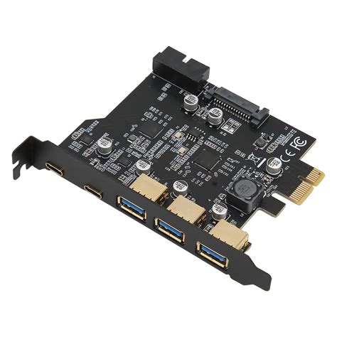 Pcie Usb 3 0 Card Pcie 1x To Usb Expansion Card Usb3 0 X 3 Type C X 2