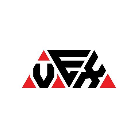 VEX Triangle Letter Logo Design With Triangle Shape VEX Triangle Logo Design Monogram VEX