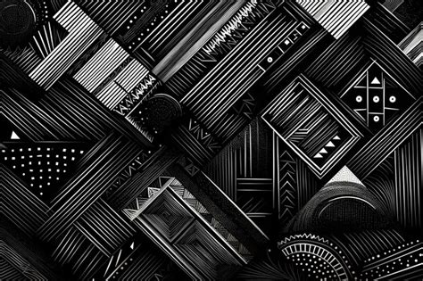 Premium Photo Colors Multiple Overlay Patterns Of Monochrome Design