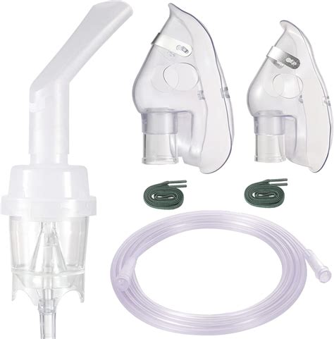 Hextor Nebulizer Mask Nebulizer Tubing And Mouth Pieces Set Nebulizer Parts With 2