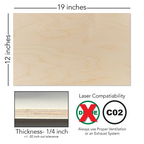 Cnc Project Wood 10 Pack 12x19 Inch Baltic Birch Plywood 6mm Thick