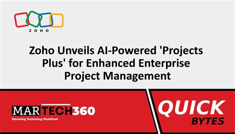 Zoho Unveils Ai Powered Projects Plus