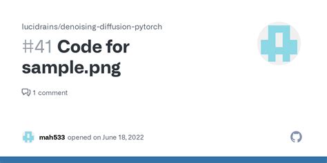 Code For Samplepng · Issue 41 · Lucidrainsdenoising Diffusion