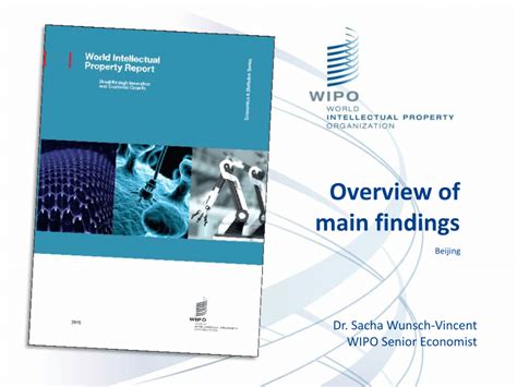 Pdf World Intellectual Property Report 2015 Breakthrough Innovation And Economic Growth