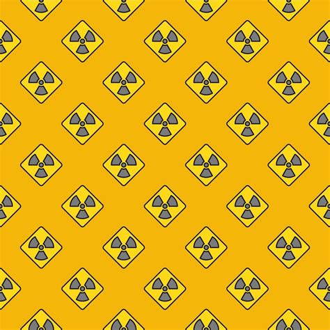 Radiation Warning Vector Colored Seamless Pattern 42656607 Vector Art