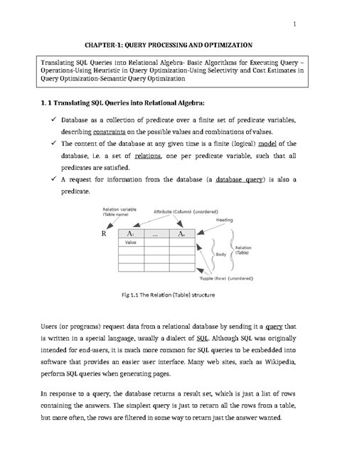 Chapter 1 Adb Hello Chapter 1 Query Processing And Optimization 1