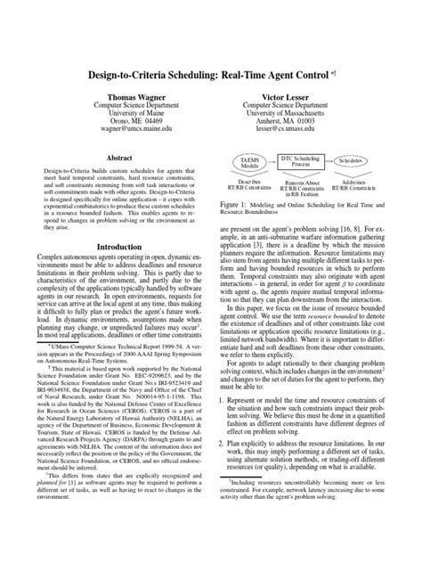 Wagner Aaai Real Time Pdf Real Time Computing Scheduling Computing
