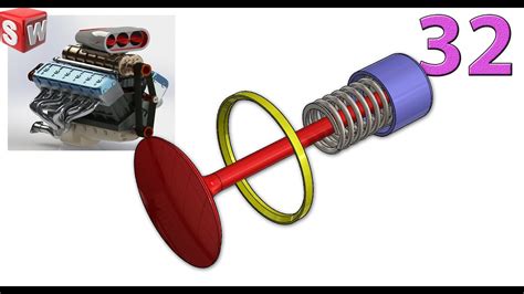 V12 Car Engine 32 Valve Assembly Project 04 Design By Solidworks Youtube