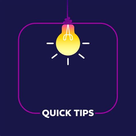 Premium Vector Quick Tips Icon Badge Top Tips Advice Note Icon Idea Bulb Education Tricks