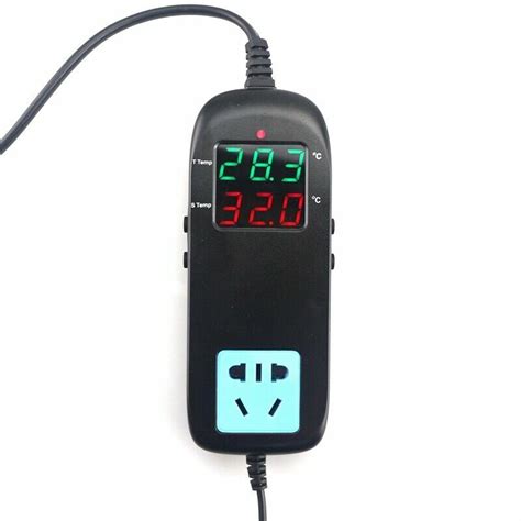 센서 포함 디지털 마이크로 컴퓨터 Eu 플러그 전자 온도 제어 소켓 40c 120c 빌딩 자동화 시스템
