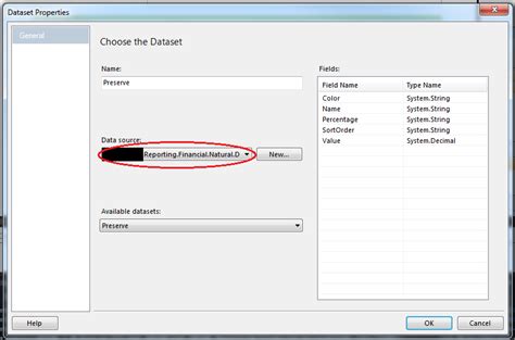 C View Full Data Source In Dataset Properties Stack Overflow
