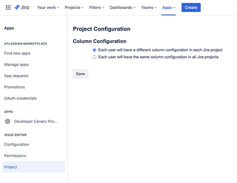 global project setting