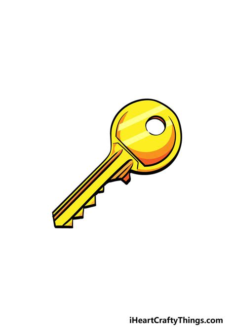 Download Minimalist Key Cartoon Drawing Wallpaper