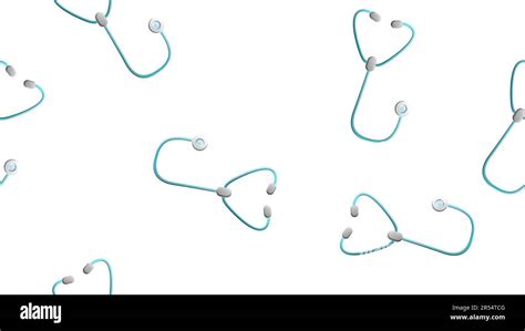 Endless Seamless Pattern Of Medical Scientific Medical Subjects