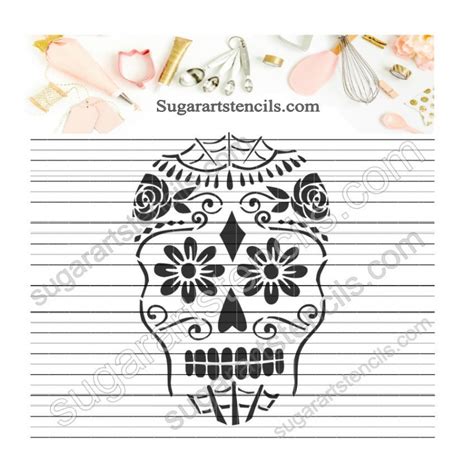 Dia De Los Muertos Stencil